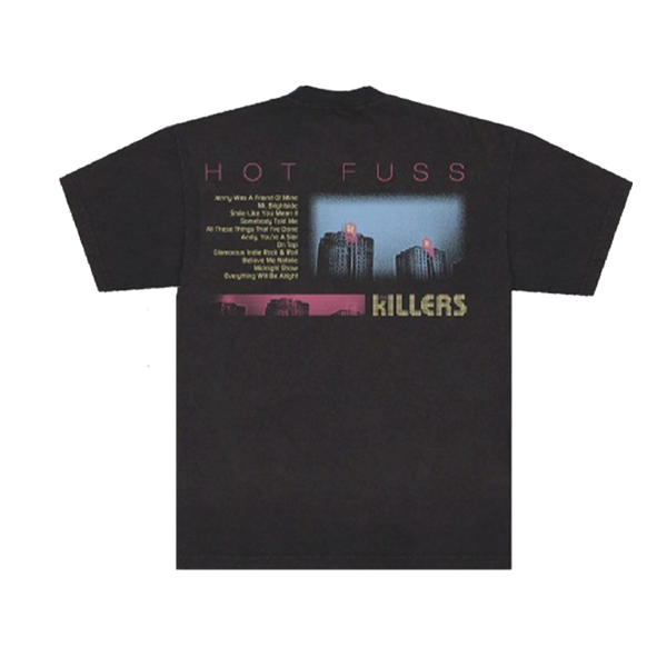 HOT FUSS TRACKLIST BLACK T-SHIRT – The Killers MT